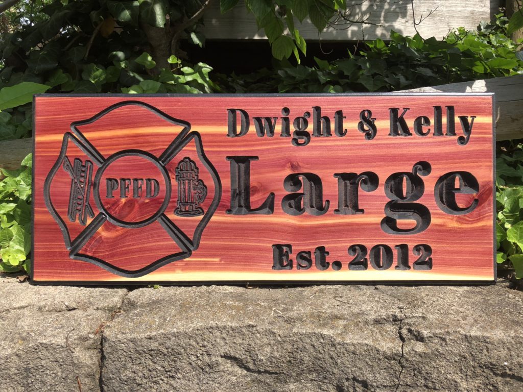 Firefighters Wood Sign - Wood Signs of Gatlinburg Woodworking Sign Shop ...