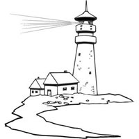 Lighthouse Wood Sign Design with Custom Engraved Personalization